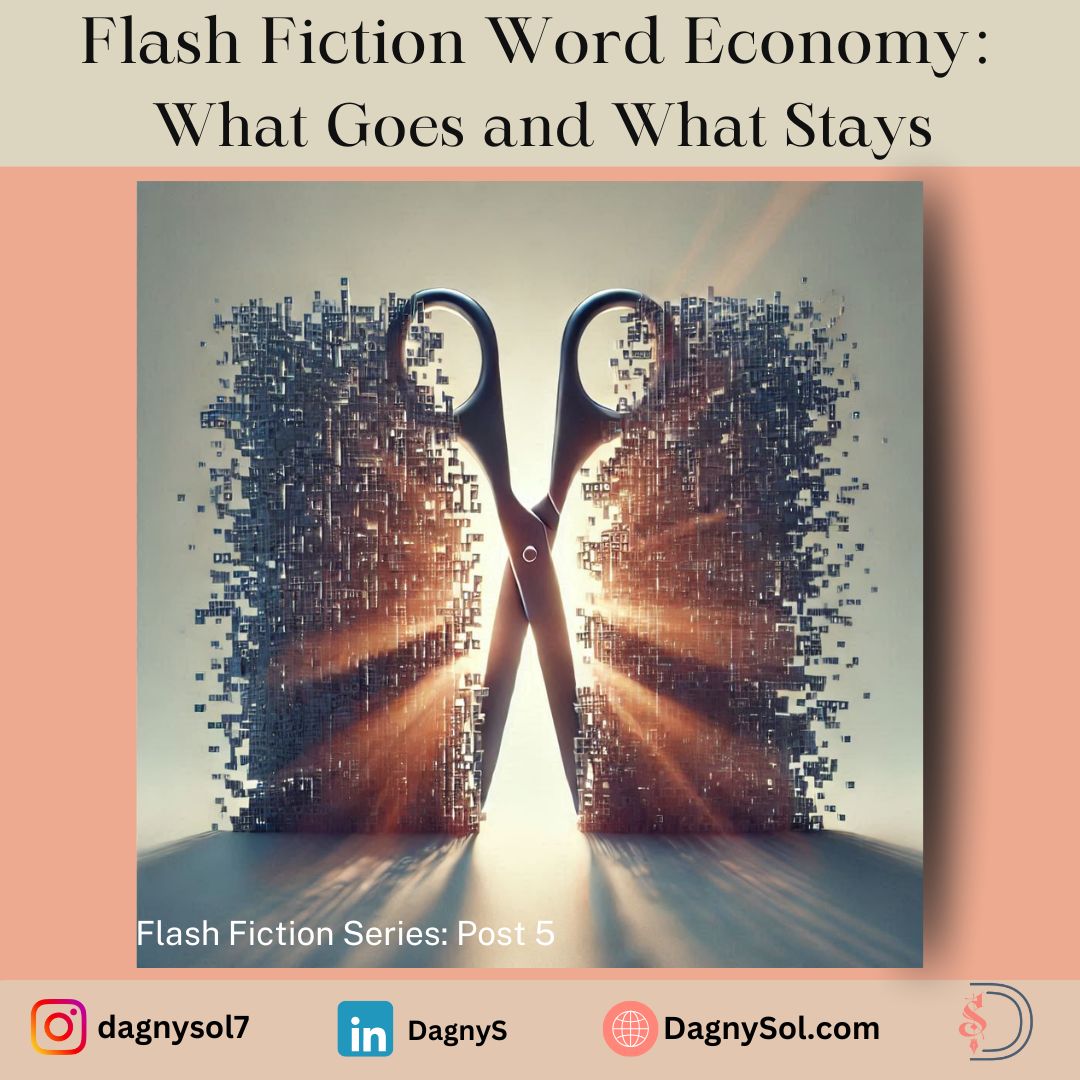 Flash Fiction: Word Economy: What Goes And What Stays (#5) - Dagny Sol